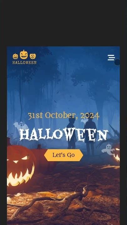 Responsive Halloween Website Shorts Coding Responsivewebsite Webdevelopment Webdesign