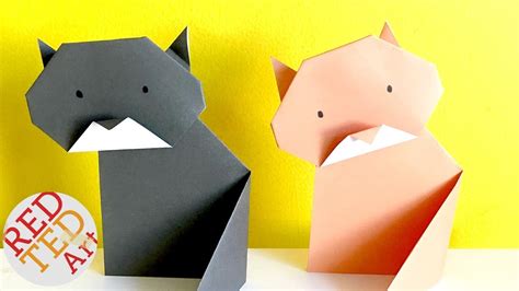 Paper Box Cat Origami At Rosalie Eadie Blog