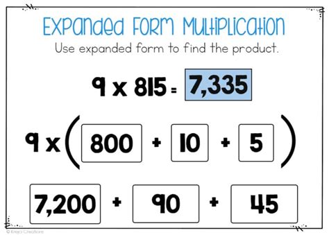 Expanded Form Multiplication Boom Cards 4th Grade Math Digital Activity