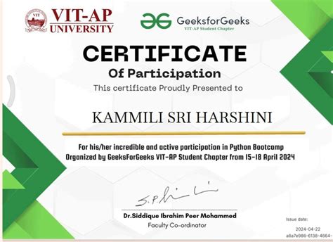 kammili sri harshini on linkedin python bootcamp coding