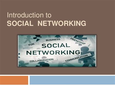 Introduction To Social Networking