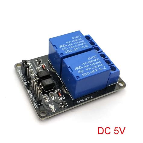 2 Channel Relay Module 5V 2 Channel Relay Modules 5VDC 2 Road Relay Module Control Board With