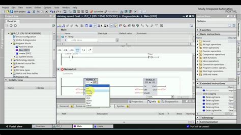 S7-1200 Data logging Siemens PLC - YouTube