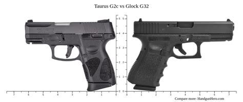 Taurus G2c Vs Glock G32 Size Comparison Handgun Hero
