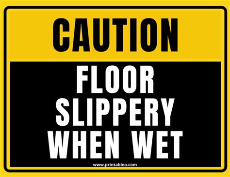 Slippery When Wet Signs Download Free Printable Pdfs