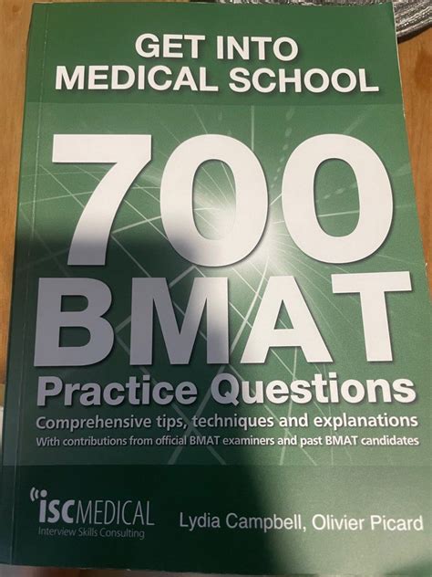 Medicine Bmat Assessment Book Hobbies And Toys Books And Magazines