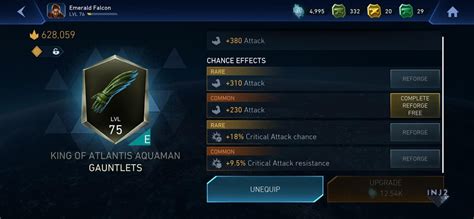 infinite loading bug on reforge reroll r injustice2mobilegame