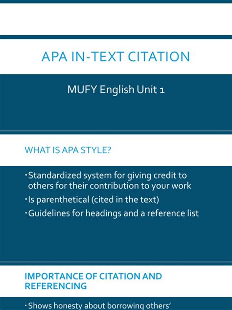 Apa In Text Citation Pdf