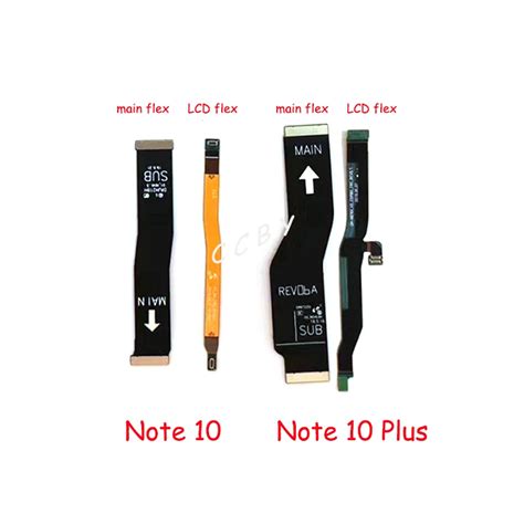 Lcd 디스플레이 Usb 충전 커넥터 플렉스 케이블 리본 메인 보드 마더보드 삼성 갤럭시 노트 10 노트 10 플러스