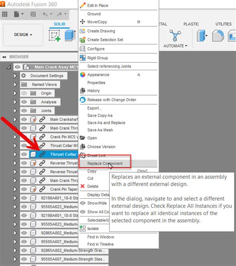 solved replace component autodesk community