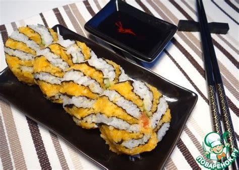 Роллы "Подсолнух" | Recipe | Food, Russian dishes, Recipes