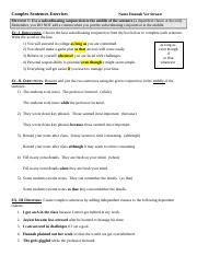 Mastering Complex Sentences For Academic Success Course Hero