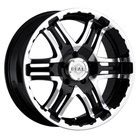 Gear Offroad 713mb Double Pump 16x8 5x1143 Et0 Machgloss Blk Accents