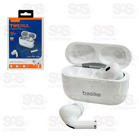 Fone De Ouvido Sem Fio Bluetooth V Tws Basike Fon