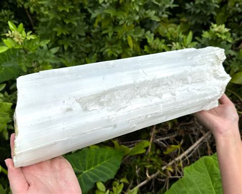 Massive Selenite Logs Natural White Selenite Crystals Choose Size