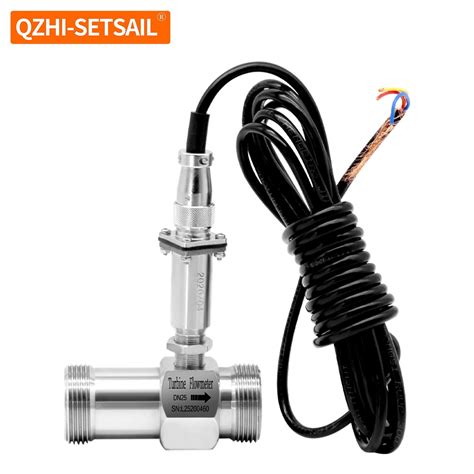 24V Battery Power Supply Turbine Flow Meter Fuel Oil Water Flow Meter High Accuracy Flowmeter