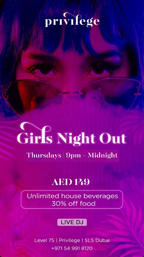 Girls Night Out Privilege Sls Dubai Hotel And Residences Dizzer