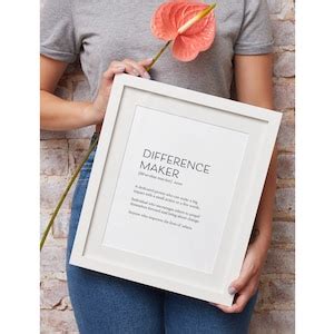 Difference Maker Definition Print Becoming Teacher Gifts Babe Guidance Counselor Poster