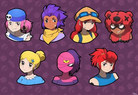 Brawl Stars Girls By Alicesartstudio On Deviantart Brawl Star Girl