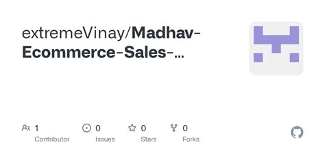 GitHub ExtremeVinay Madhav Ecommerce Sales Dashboard