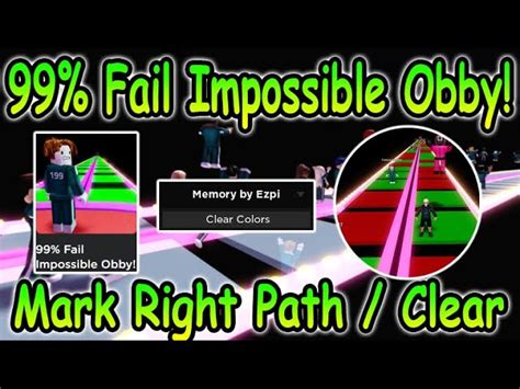 Roblox Script 99 Fail Impossible Obby Bí Quyết Vượt Qua Thử Thách Siêu Khó