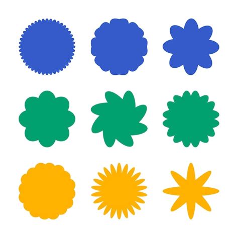 Premium Vector Vector Flower Shapes