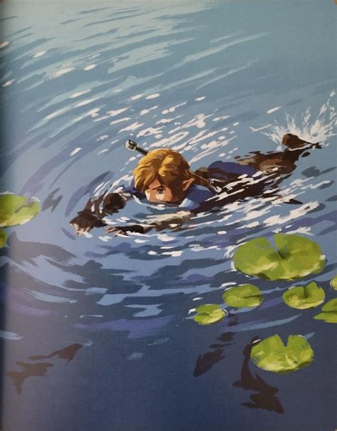 Daily Botw Concept Art 45 Swimming R Botw