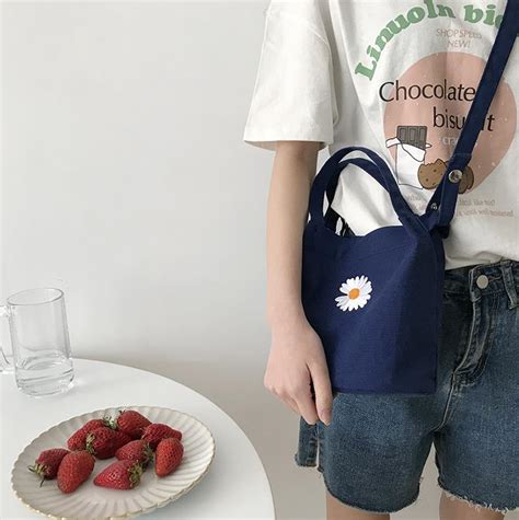 데이지버킷백 여름 캔버스 복조리 크로스 미니 에코백 추천 버킷백 숄더백 데일리백 핸드폰 가방