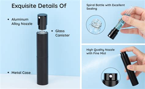Amazon.com: Segbeauty Travel Perfume Bottle Refillable, 2 Pack of 10ML ...