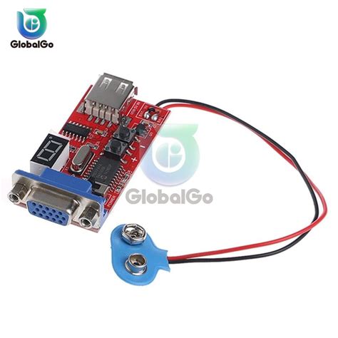 VGA Signal Generator LCD Tester 15 Signal Output USB Battery Dual Power Supply LED Display