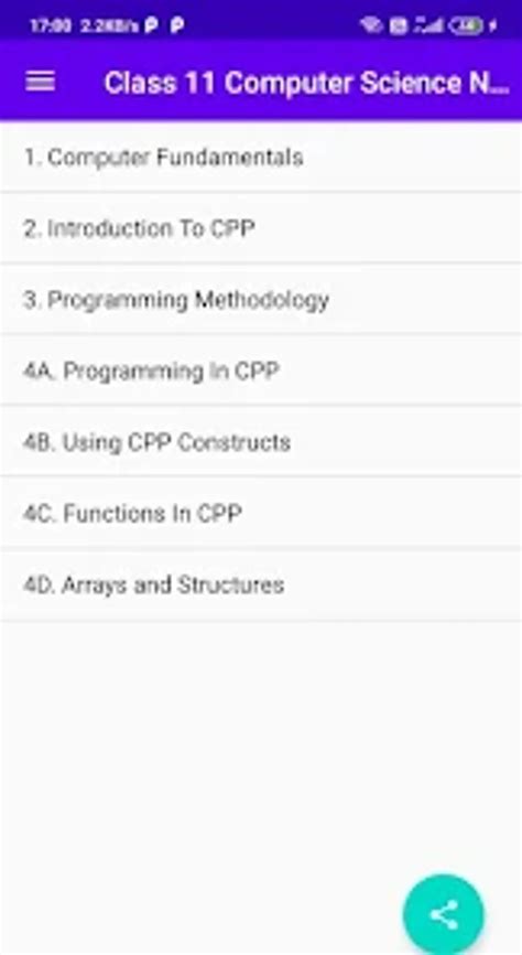 Class 11 Computer Science Note For Android Download
