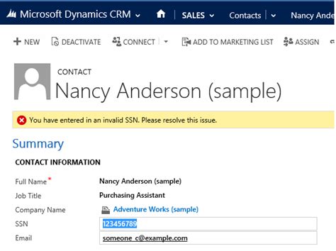 xrm formula 057 validate ssn · north52 support