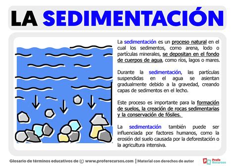 Qué Es La Sedimentación Definición De Sedimentación