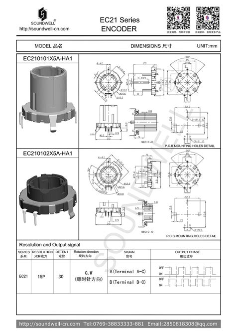 Ec21 Rotary Encoder Ring 21mm Rotary Encoder Ring Data Sheet Pdf