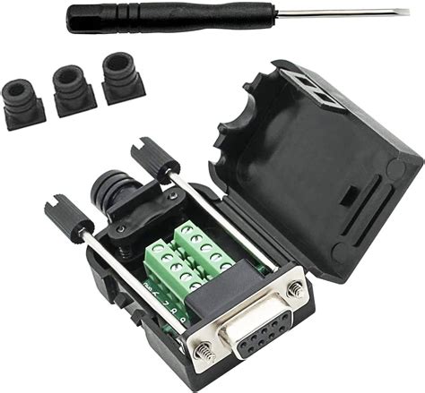 Amazon Com DTECH DB9 Breakout Connector DB 9 Female RS232 Serial Adapter Solderless Module