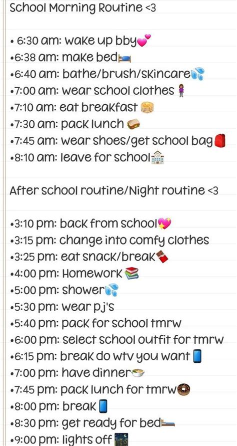 Routine Planner Ideas Artofit
