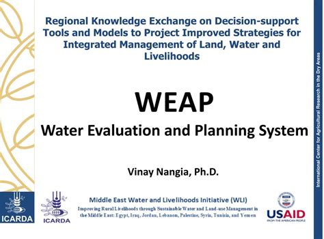 Ppt Weap Water Evaluation And Planning System Powerpoint Presentation Id1970928