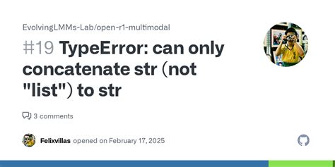 Typeerror Can Only Concatenate Str Not List To Str · Issue 19