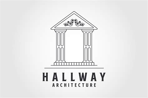 Architecture Greek Building Symbol Logo Graphic By Prasthf · Creative Fabrica