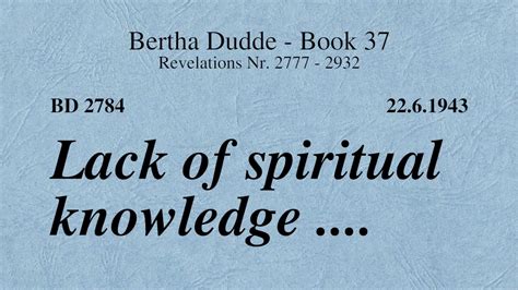 Bd 2784 Lack Of Spiritual Knowledge Iconnectfx™