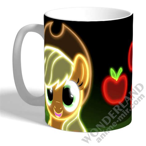 Кружка Мой Маленький Пони - Неоновая Эппл Джек / My Little Pony - Neon ...