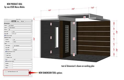 auto rotate for dimensions in 3d views wishlist feature and content