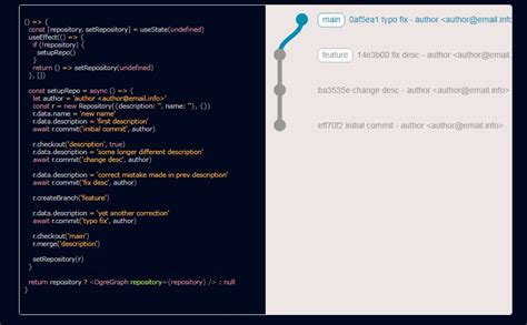 git like repository for in memory object versioning
