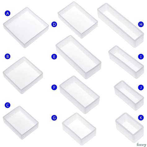 Silicone Mold Diy Square Rectangle Exopy Resin Mir Vicedeal