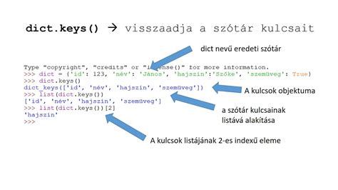 Szótár Műveletek és Metódusok Python Youtube