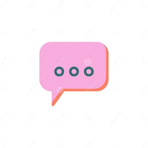 Chat Message Flat Icon Stock Illustration Illustration Of Symbol 281530913