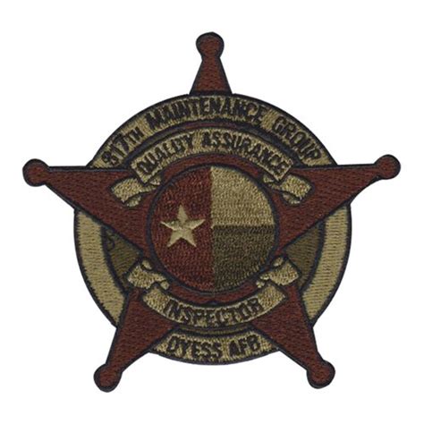 317 Mxs Inspector Patch 317th Maintenance Squadron Patches