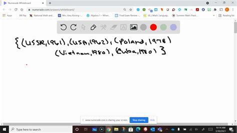 solved a write the relation as a set of ordered pairs b determine