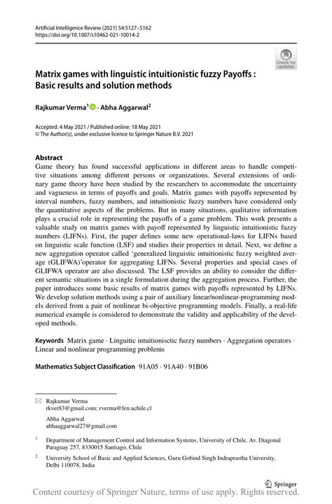 matrix games with linguistic intuitionistic fuzzy payoffs basic