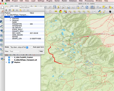 PCT Trail Data Near Mount Whitney And John Muir Trail Is Only In FSTopo Transportation Line